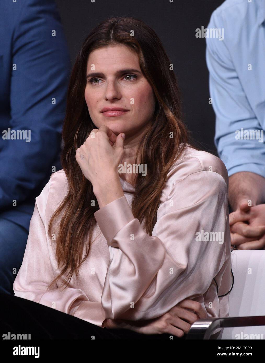 Lake Bell participates in the "Harley Quinn" panel during the ...