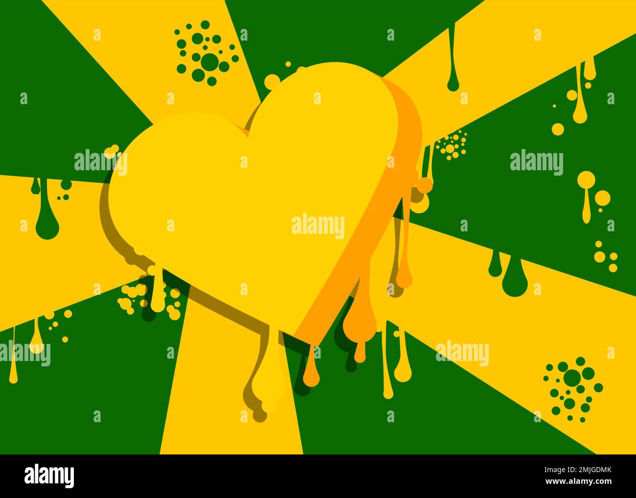 Graffiti Love Background with Hearts. Abstract modern Valentine's Day ...