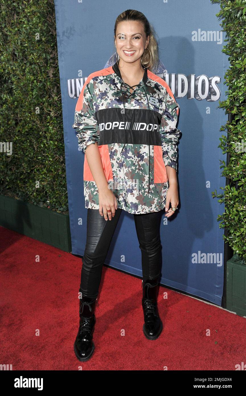 Tori Kelly attends "Jurassic World: The Ride" Grand Opening Celebration ...