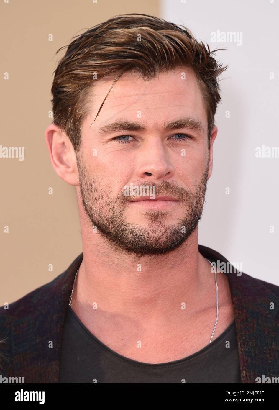 Chris Hemsworth arrives at the Los Angeles premiere of "Once Upon a ...