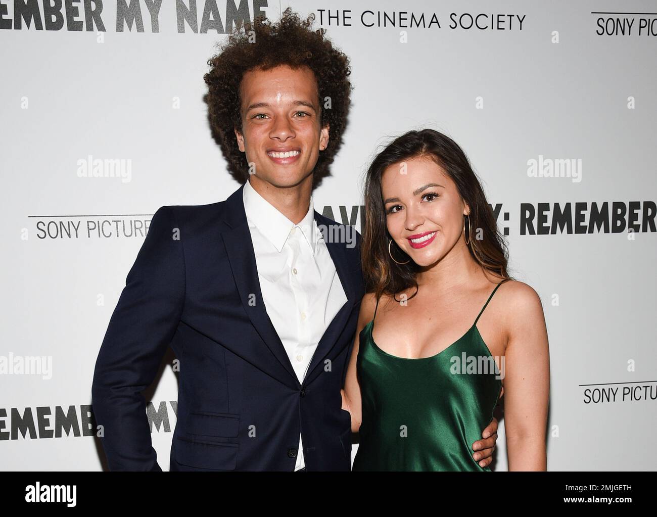 Damon Gillespie and Grace Aki attend a special screening of "David ...