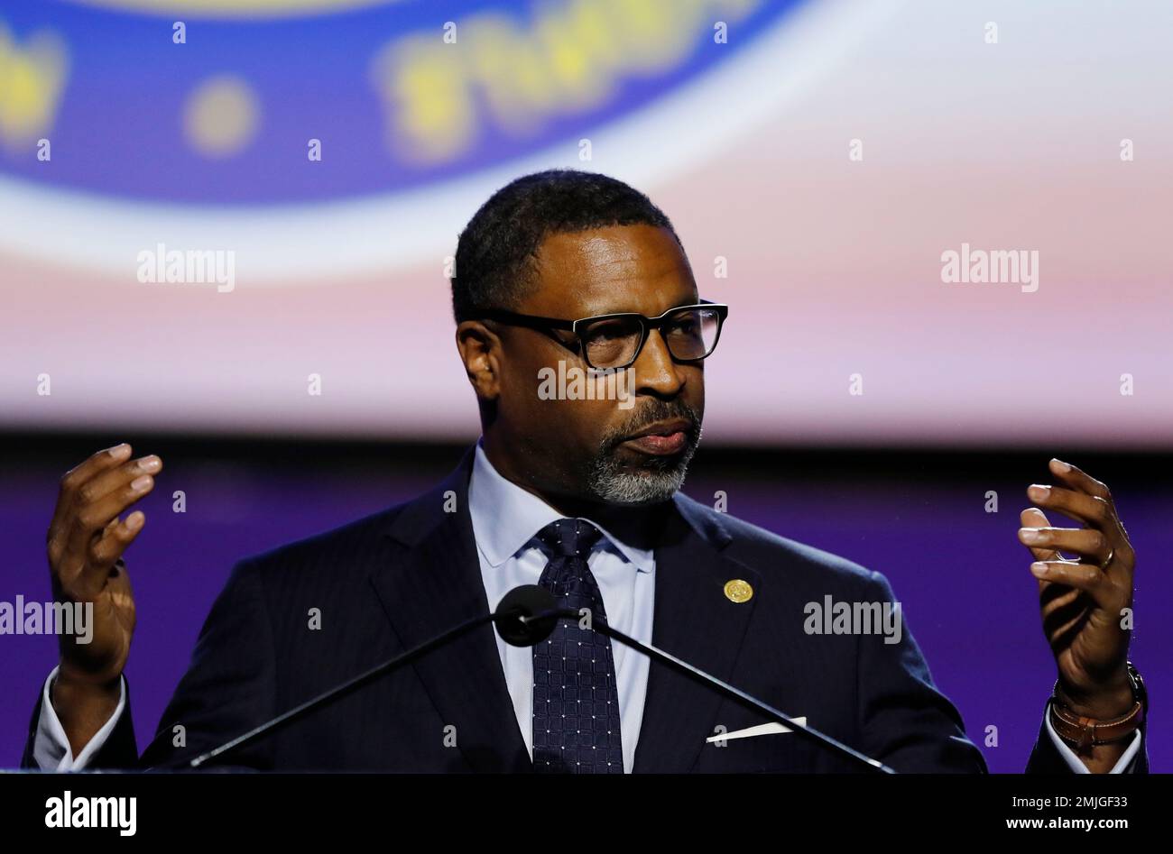 NAACP President and CEO, Derrick Johnson addresses the 110th NAACP ...