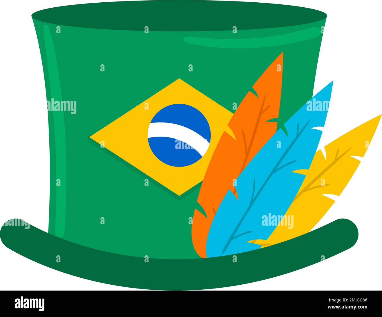 top hat brazil icon Stock Vector Image & Art - Alamy