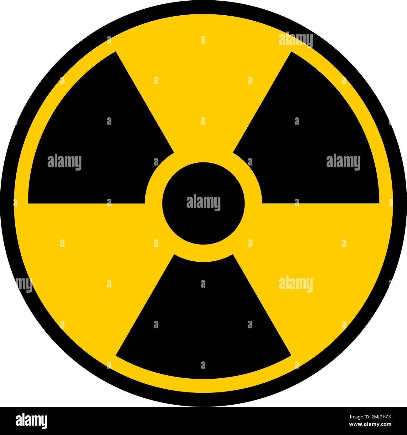 Nuclear Hazard Ionizing Radiation Trefoil Danger Symbol. Vector Image ...