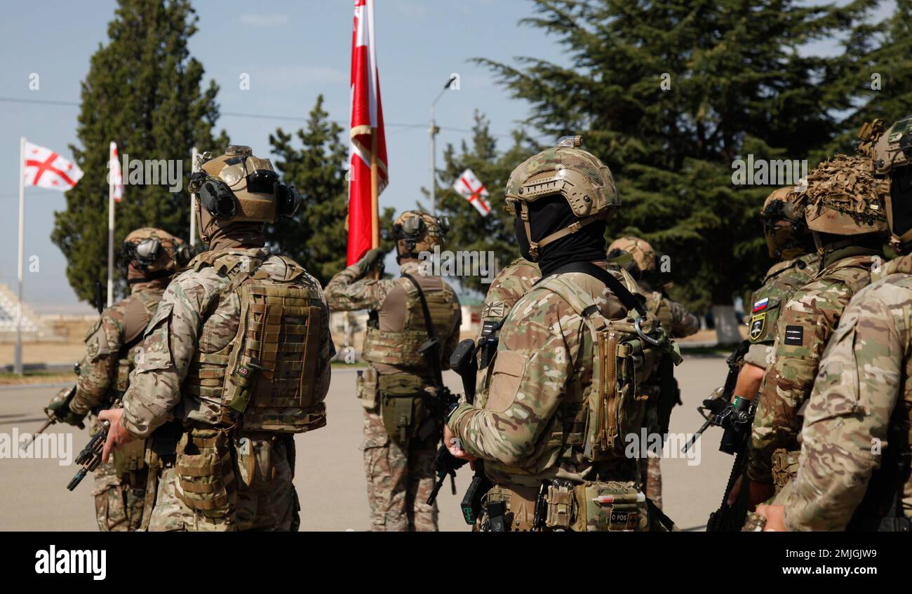Special operations forces from Georgia, Great Britain, Slovakia, and ...