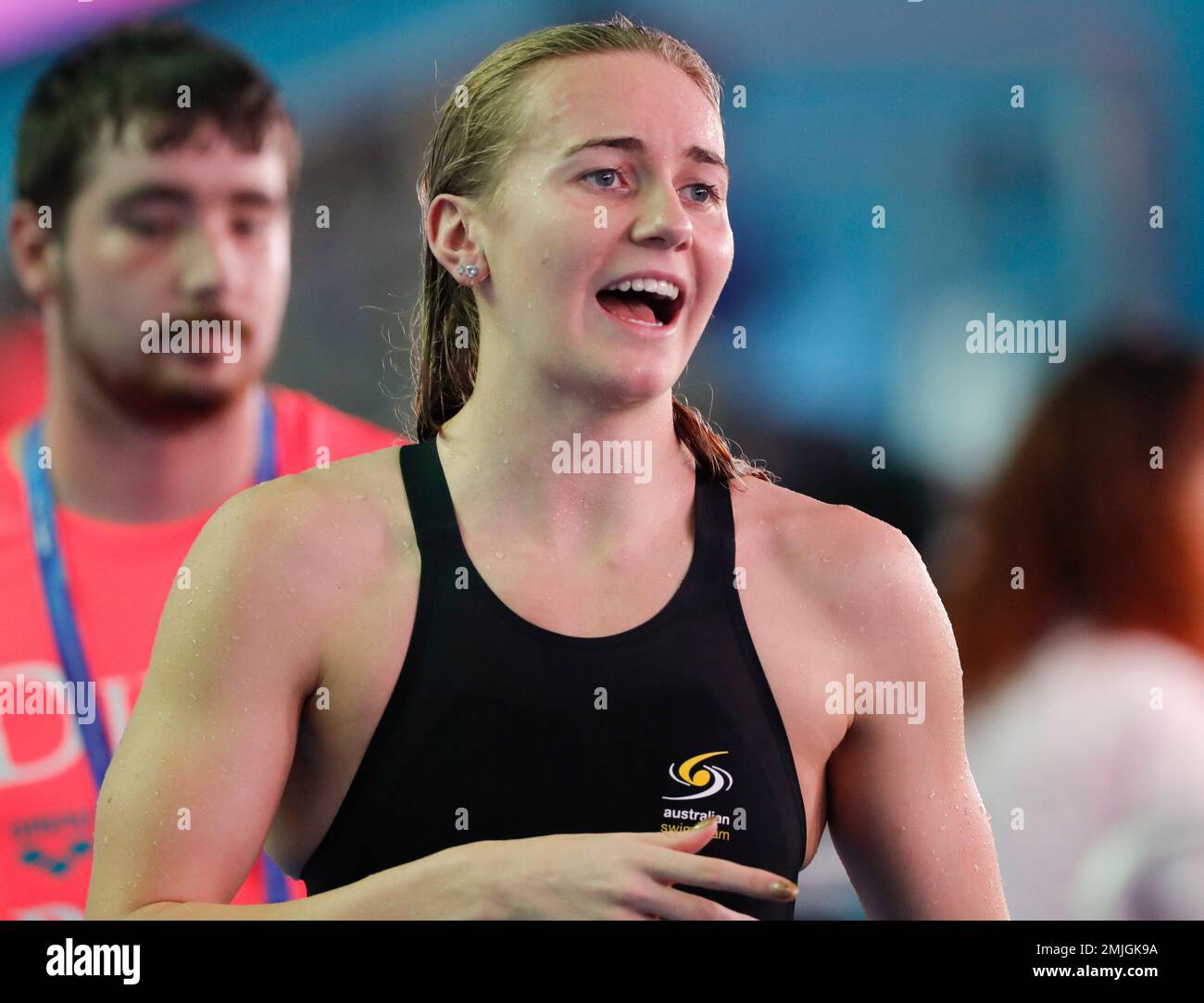Australia's Ariane Titmus reacts after winning the women's 400m ...