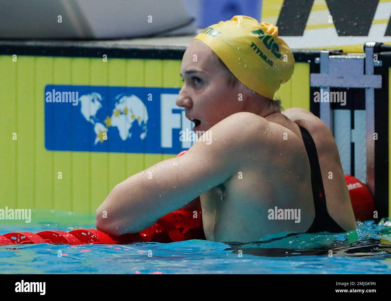Australia's Ariane Titmus reacts after winning the women's 400m ...
