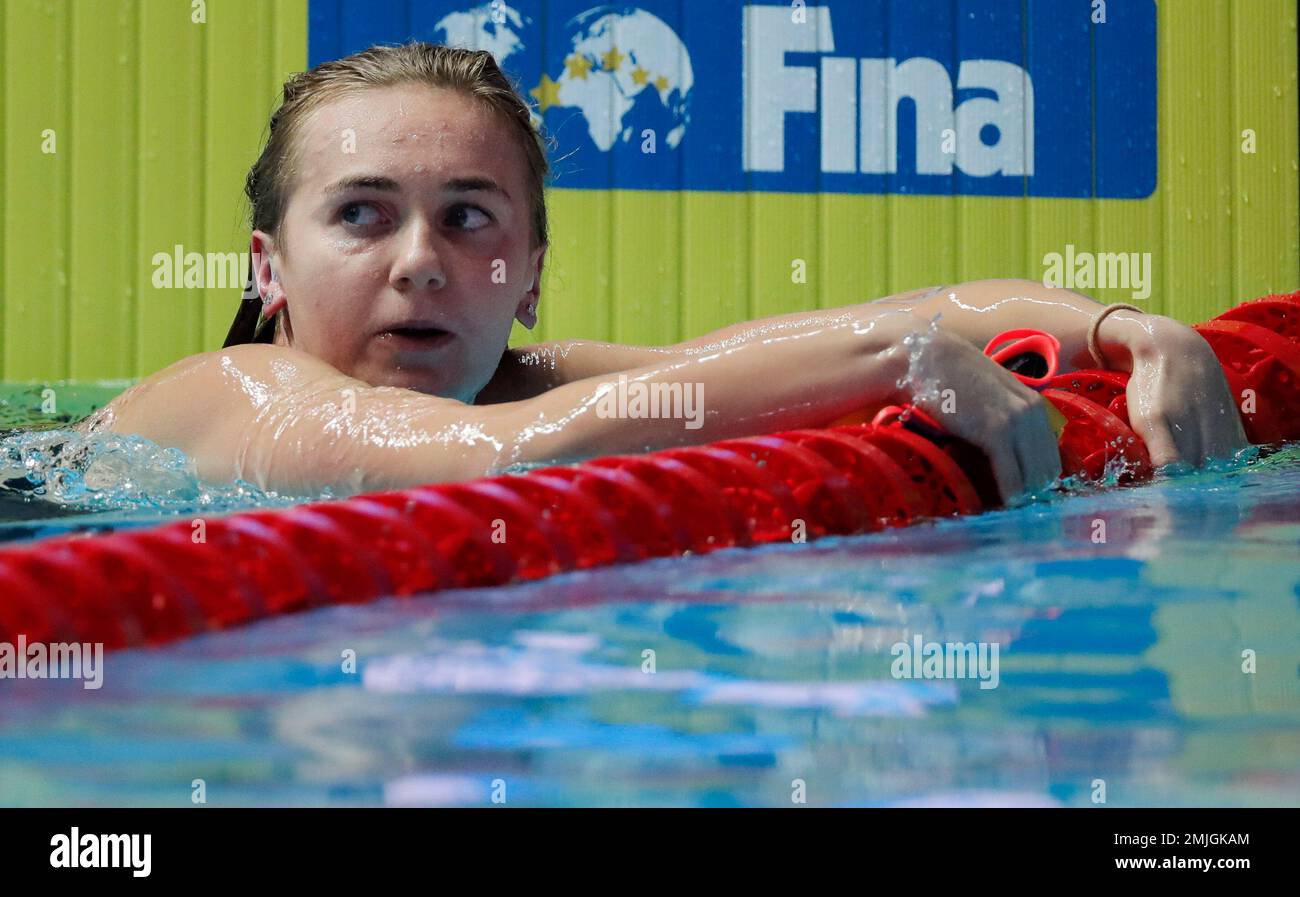 Australia's Ariane Titmus reacts after winning the women's 400m ...