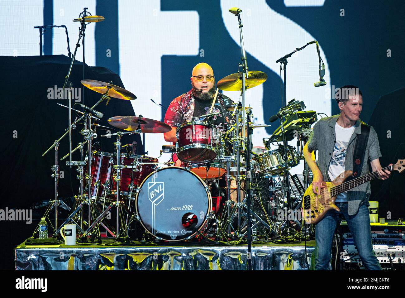 Tyler Stewart of Barenaked Ladies performs during the Group Therapy ...