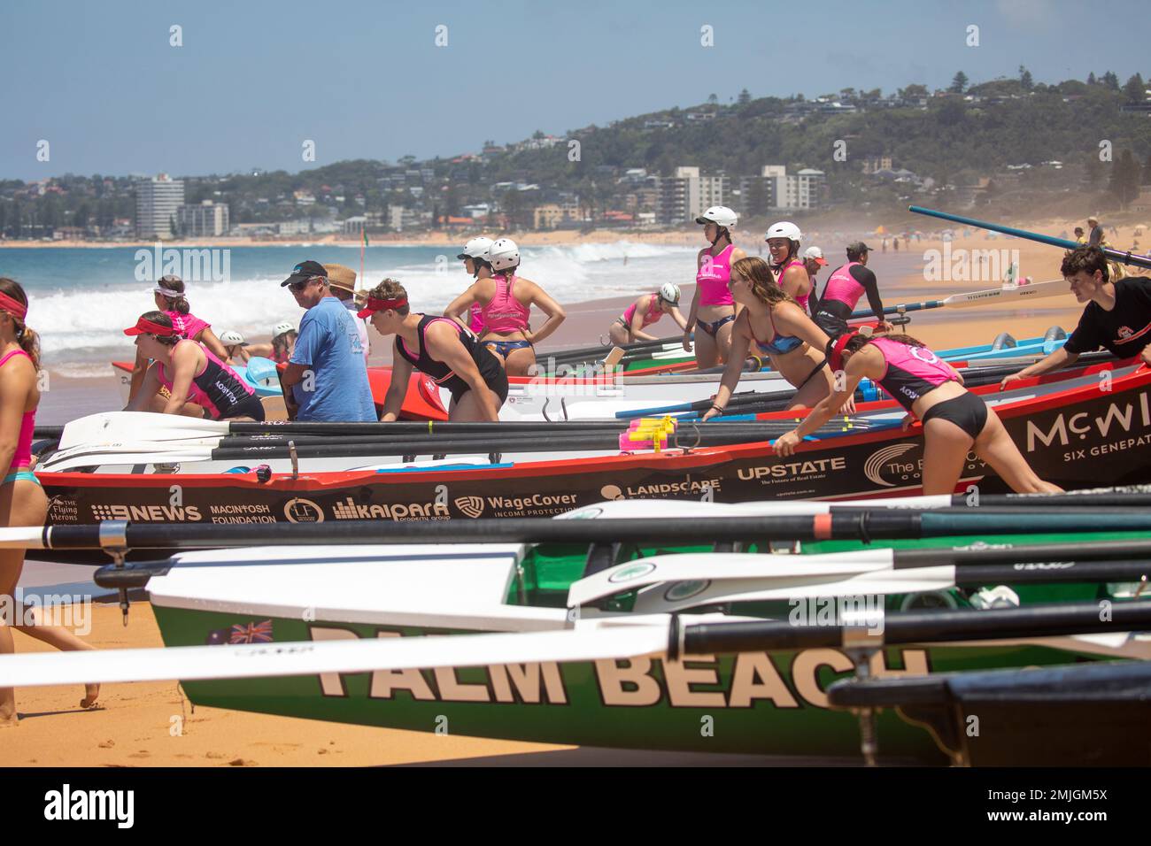 Saturday 28th January 2023. Sydney Northern beaches surfboat carnival ...