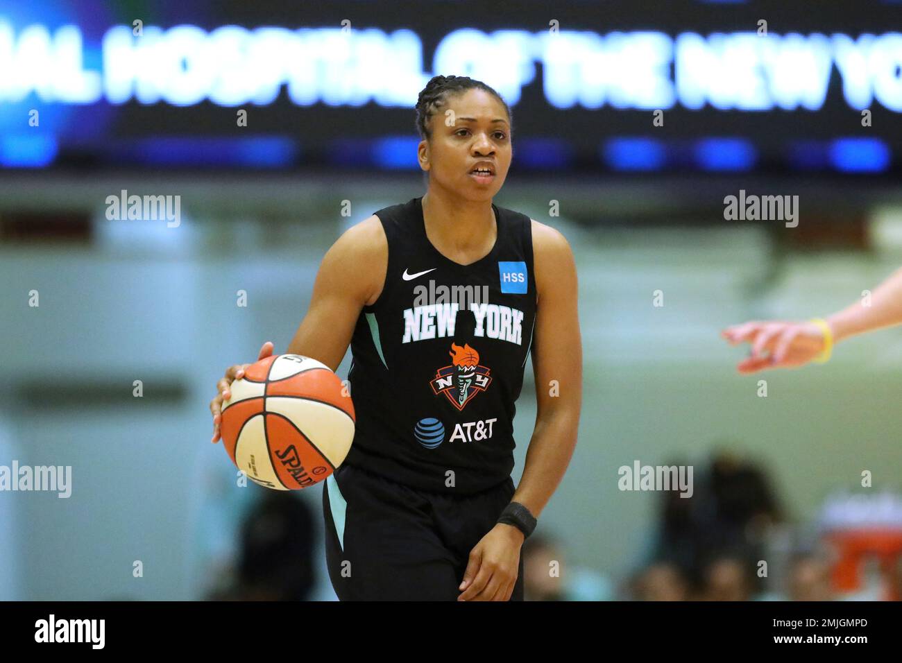 New York Liberty's Tanisha Wright #30 in action against the Los Angeles ...