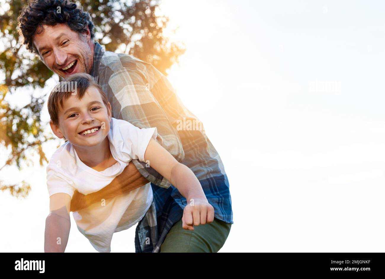 With Dads support I can achieve anything. Portrait of a happy father ...