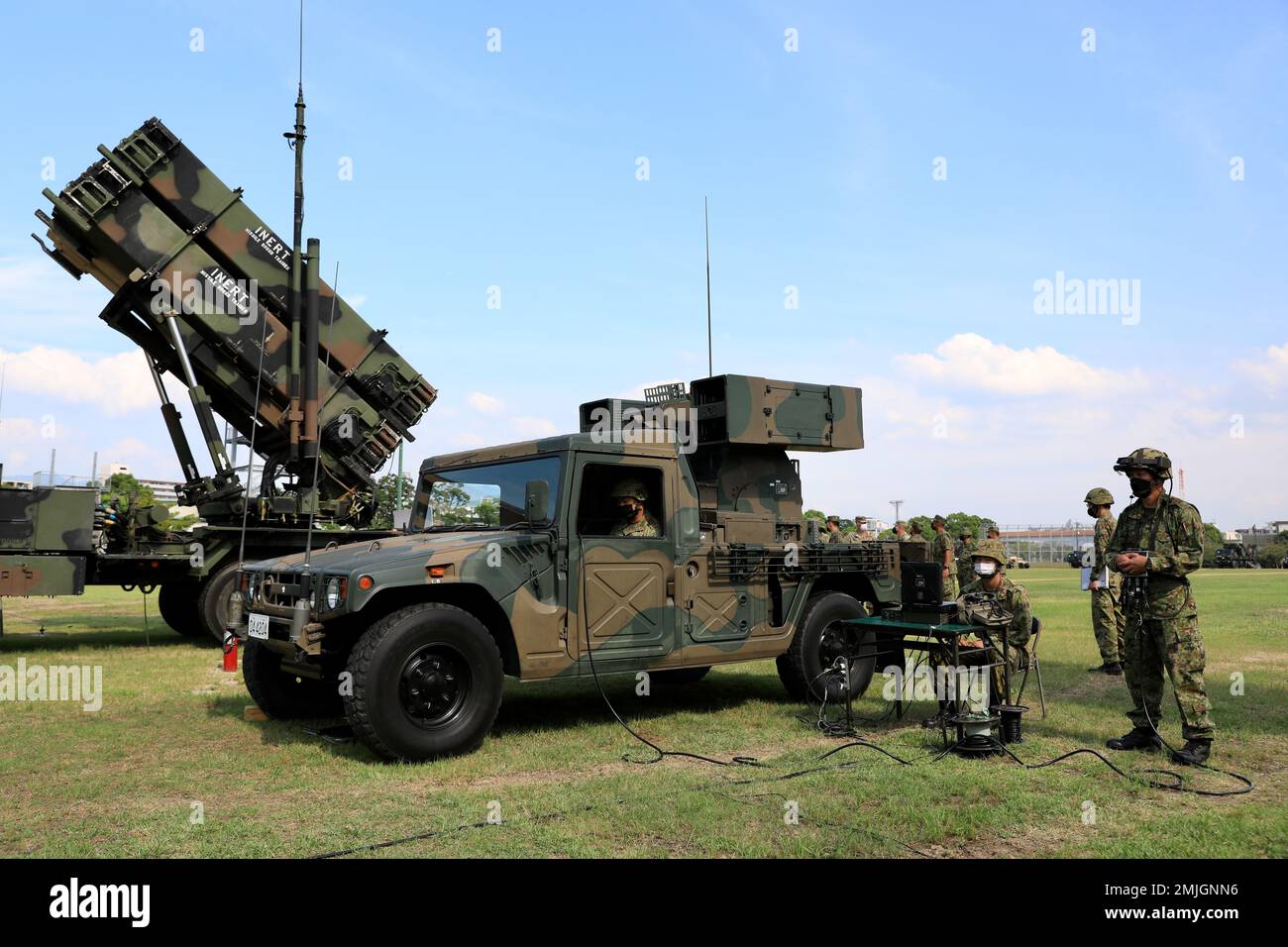 Soldiers from the 2nd Anti-Aircraft Artillery Brigade, Japan Ground ...