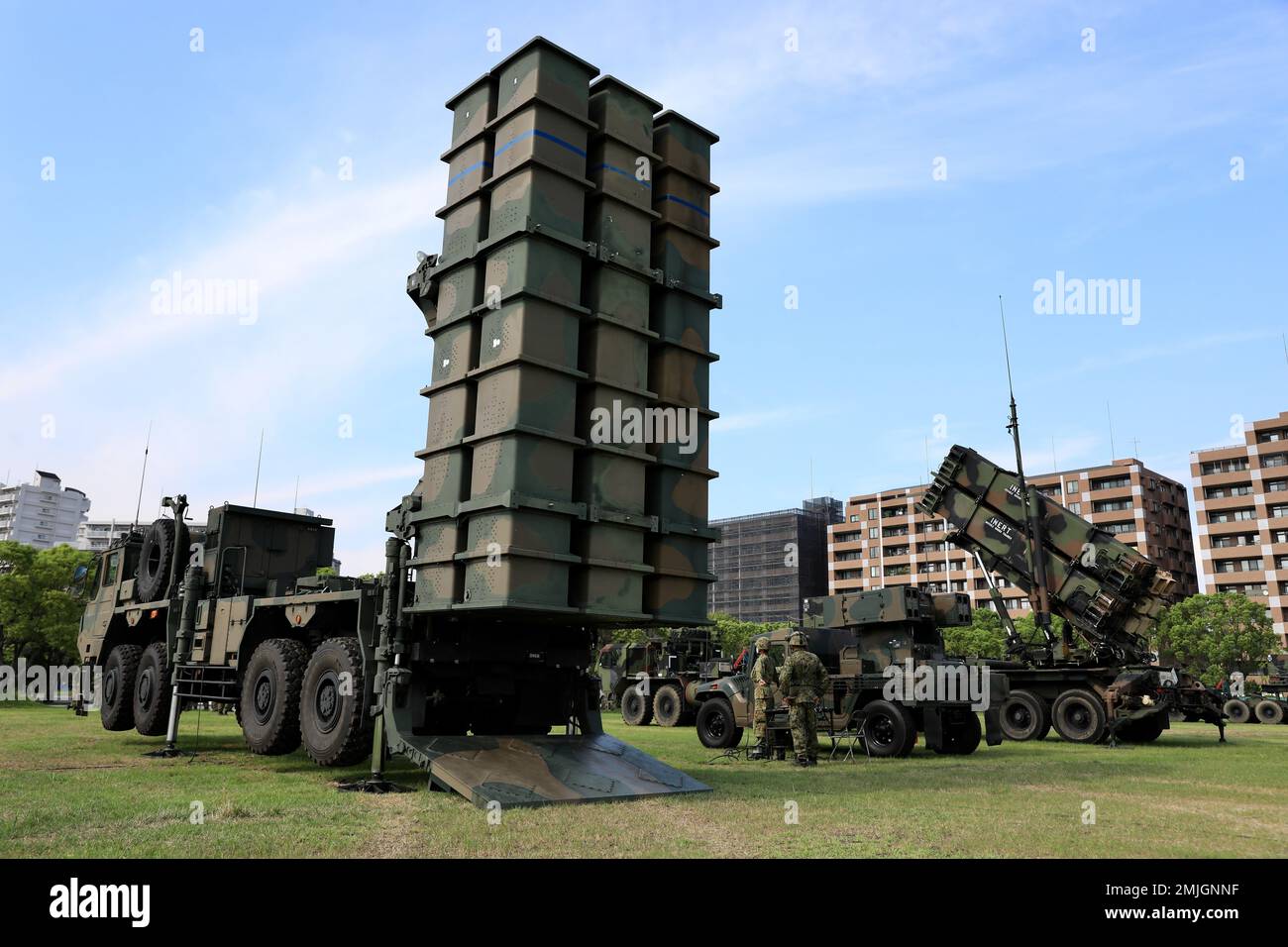 Multi-layered air defense consisting of a Japanese-developed surface-to ...