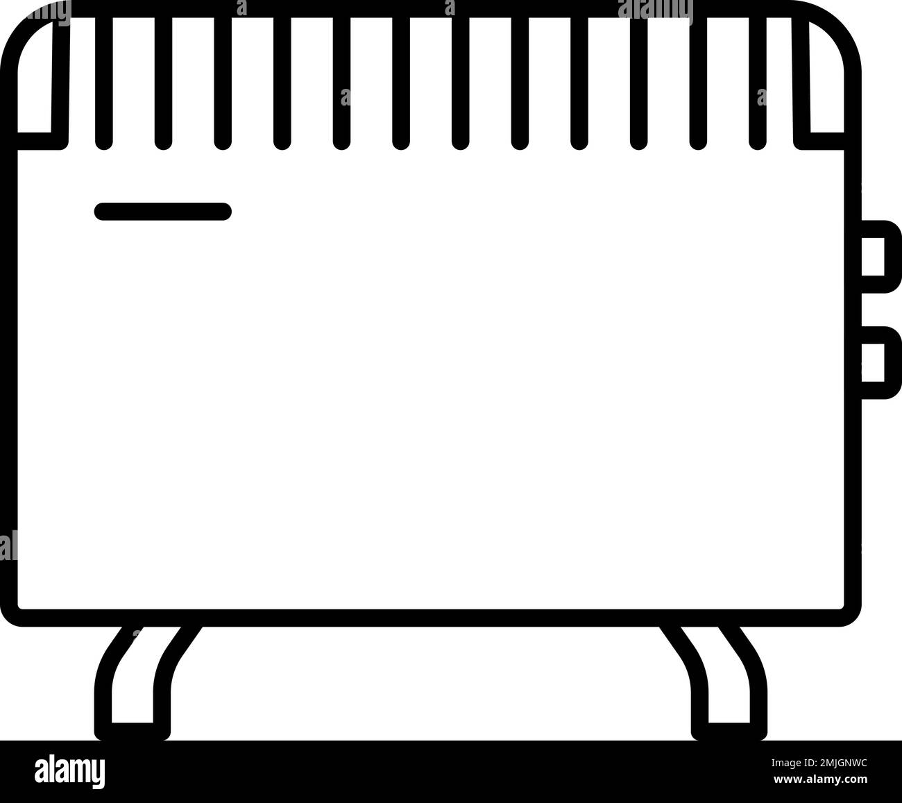 Convector, heater, heating vector icon on transparent background ...