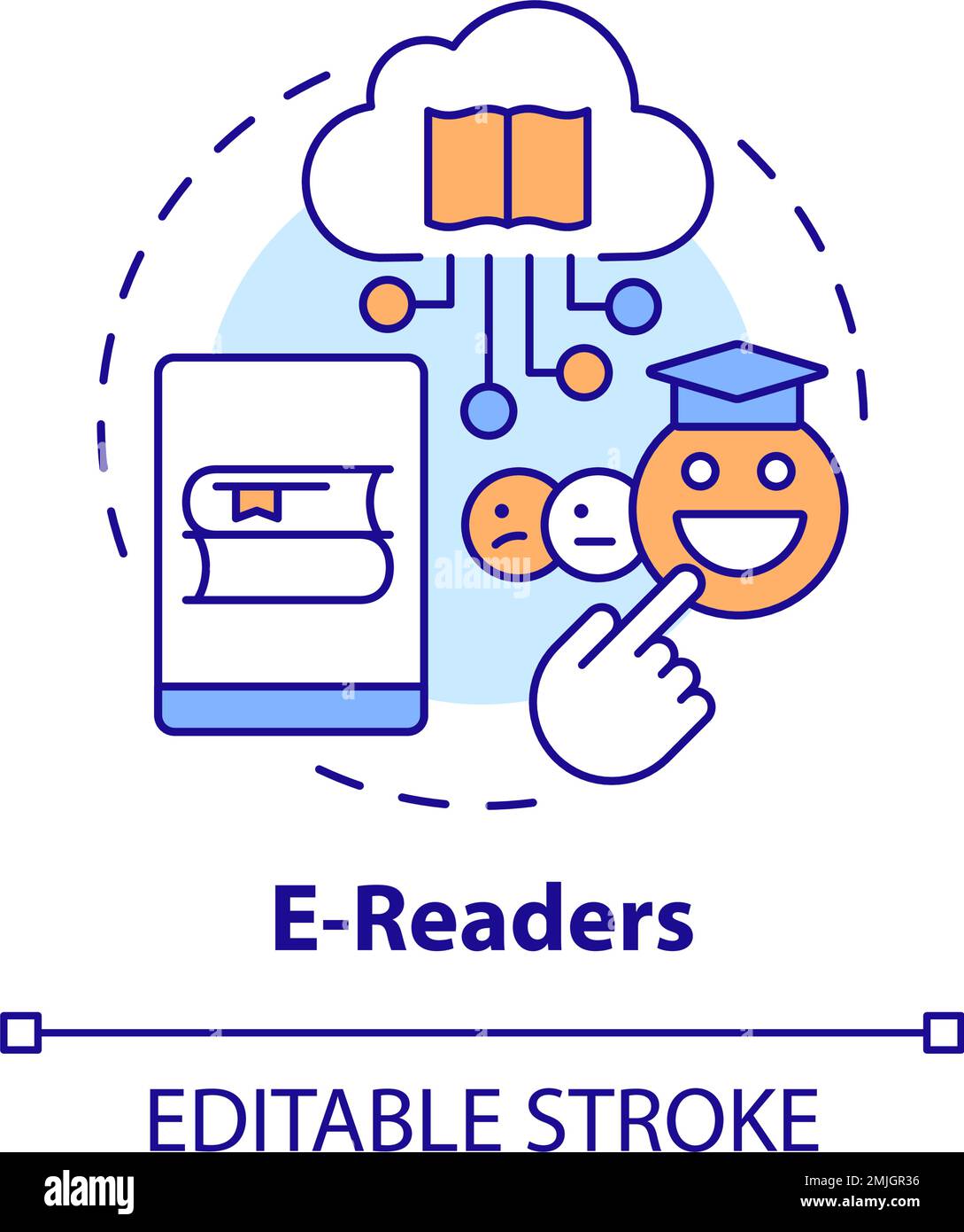 E readers concept icon Stock Vector Image & Art - Alamy