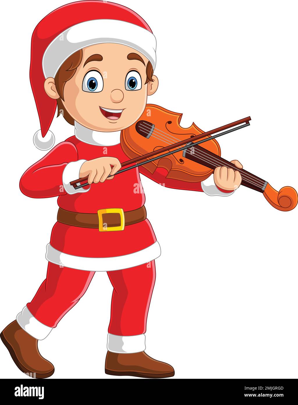 Playing a classic violin Stock Vector Images - Alamy