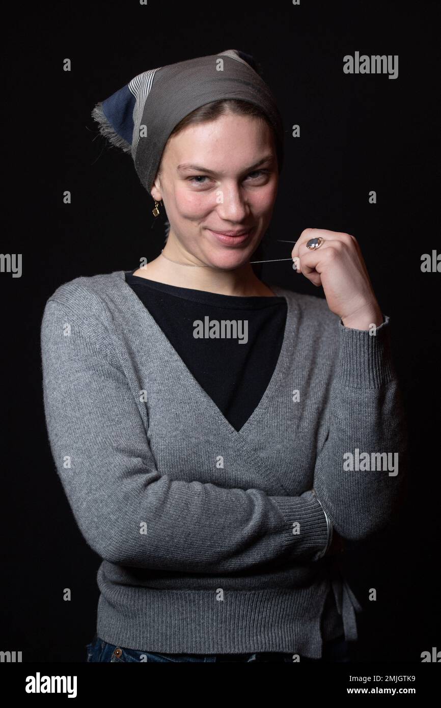 Lou Lampros attending a Portrait Session during the 30th Gerardmer ...