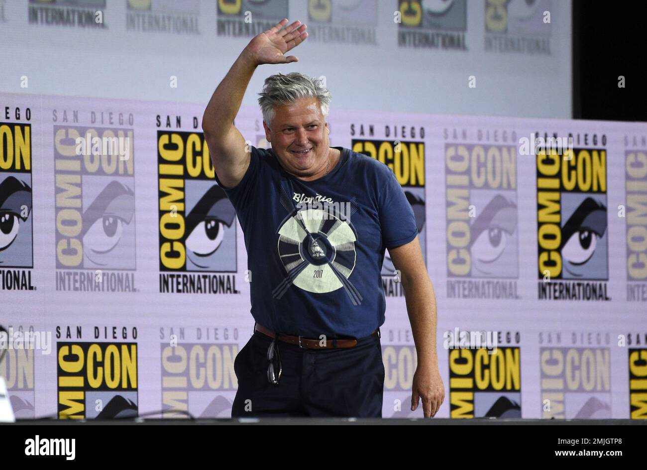 Conleth Hill arrives at the "Game of Thrones" panel on day two of Comic ...