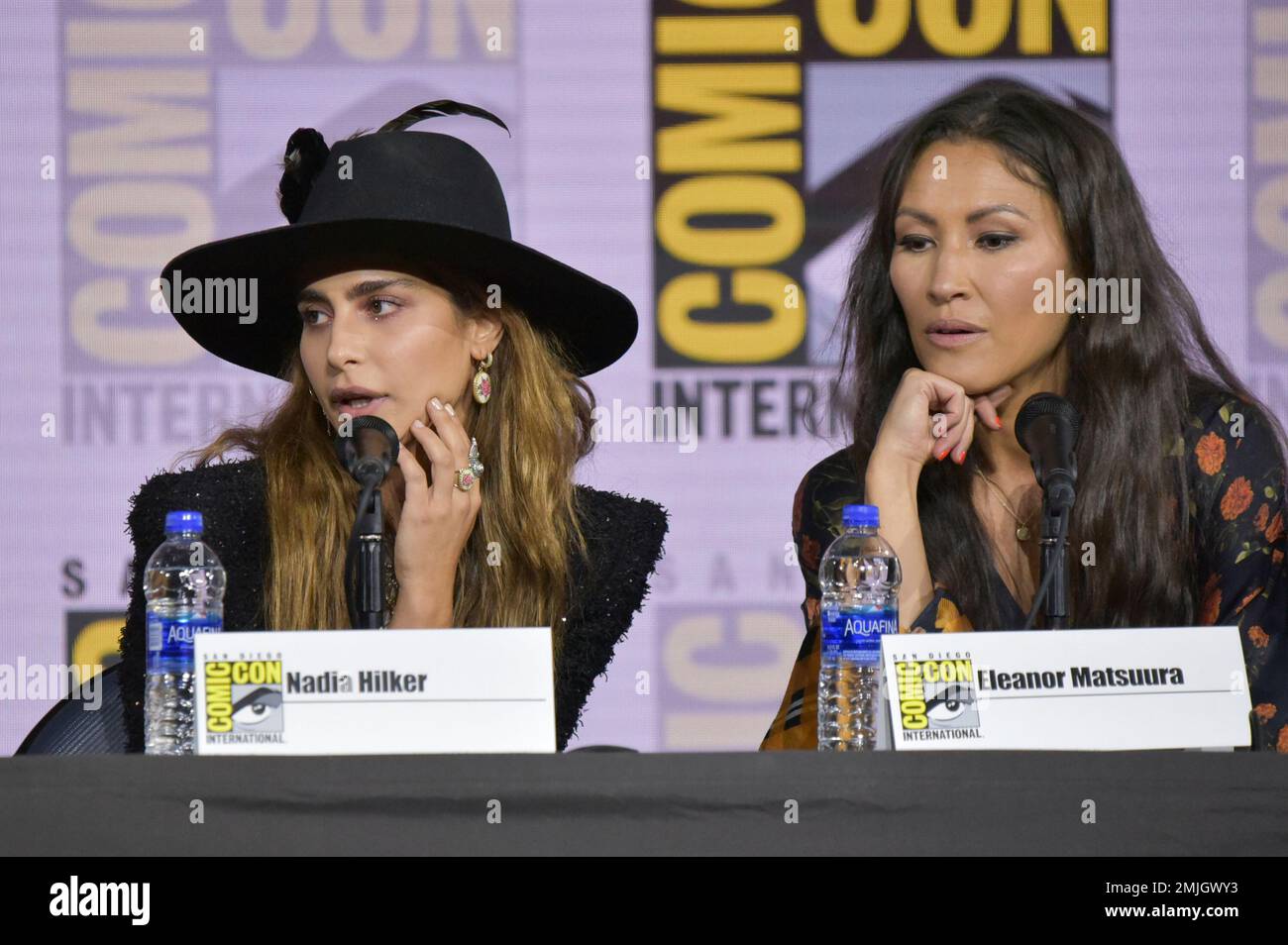 Nadia Hilker, left, and Eleanor Matsuura participate in "The Walking ...