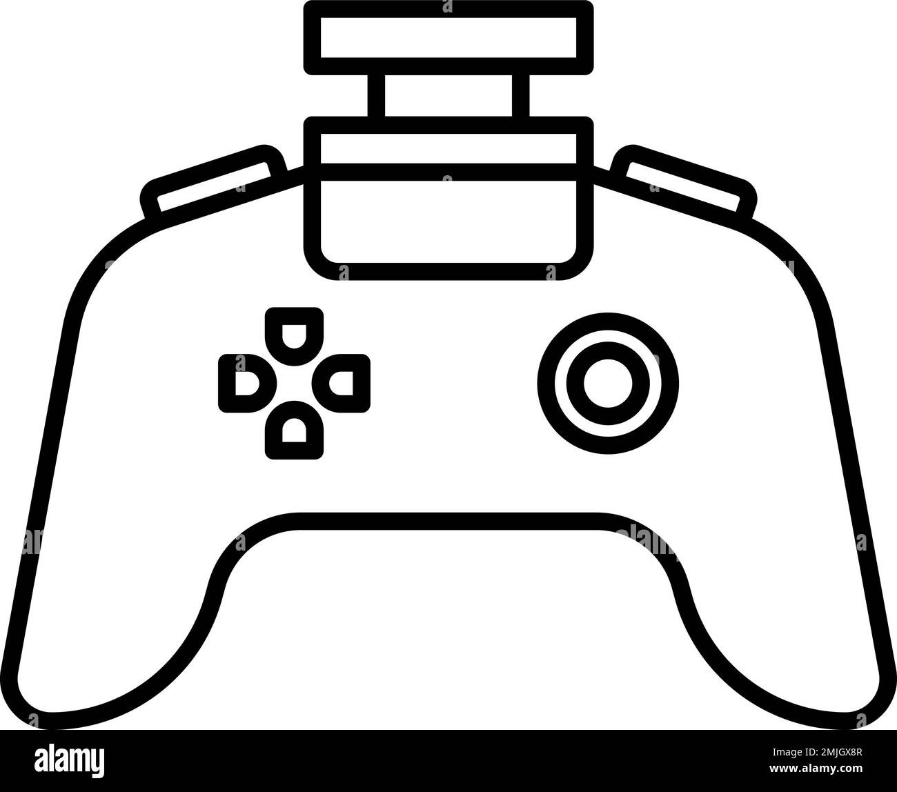 Controller, device, game vector icon on transparent background. Outline Controller, device, game ...
