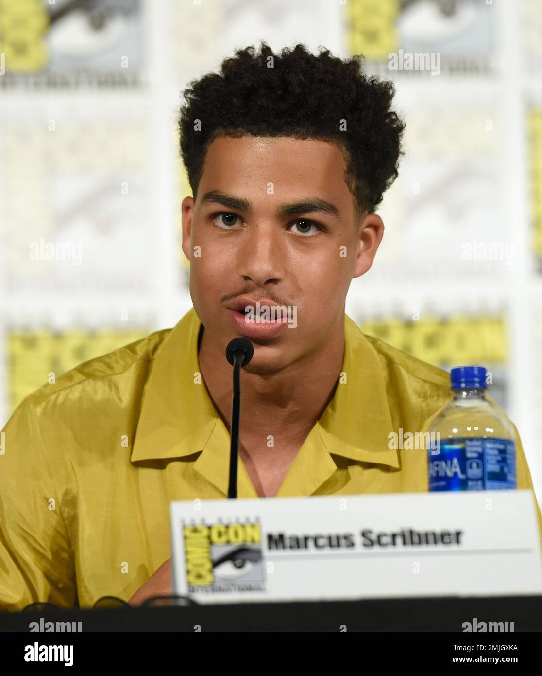 Marcus Scribner speaks at the "She-Ra and the Princess of Power" panel ...