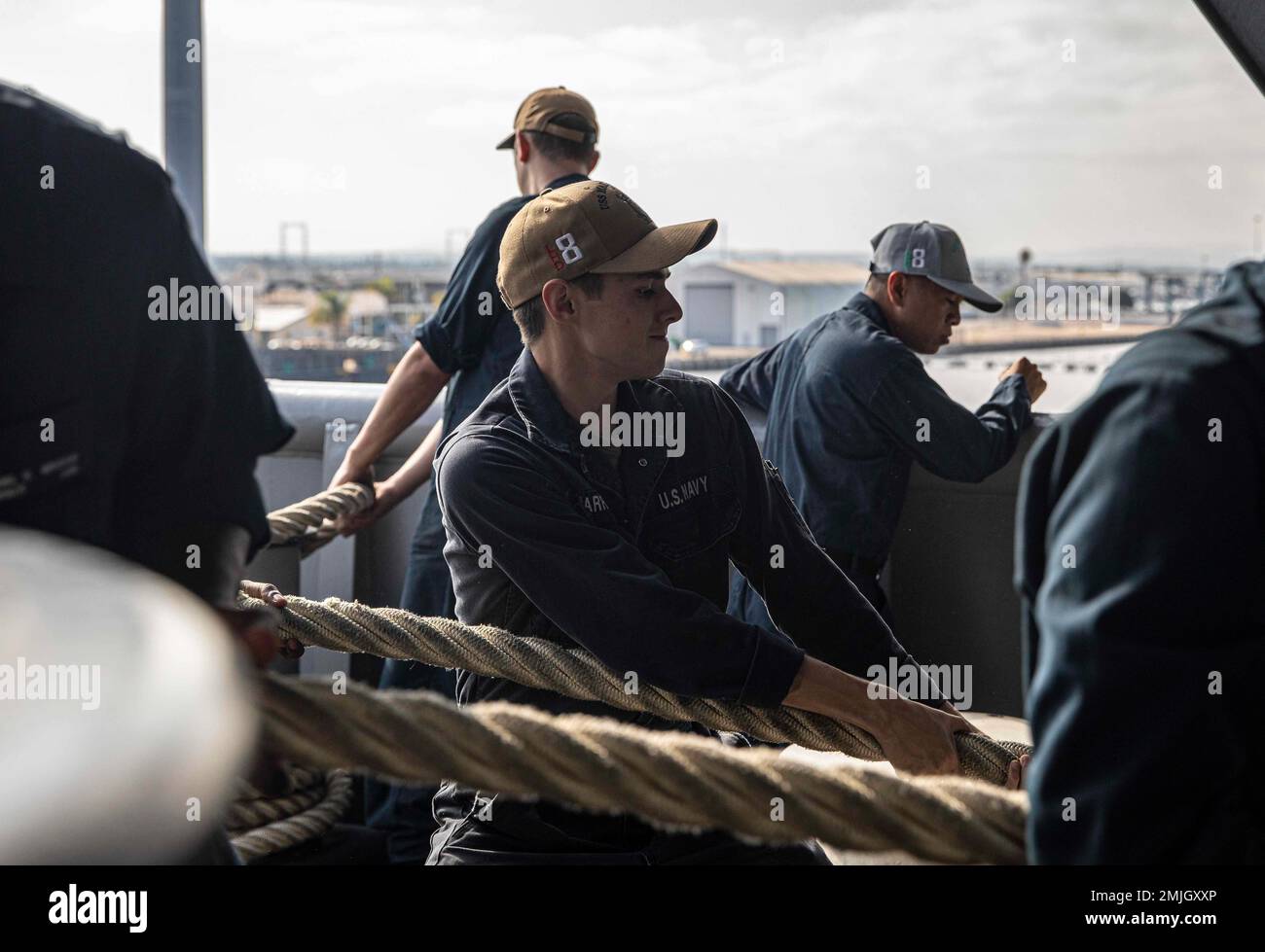 220829-N-YC581-1016 SAN DIEGO BAY (Aug. 29, 2022) –Seaman Dylan Marrs ...