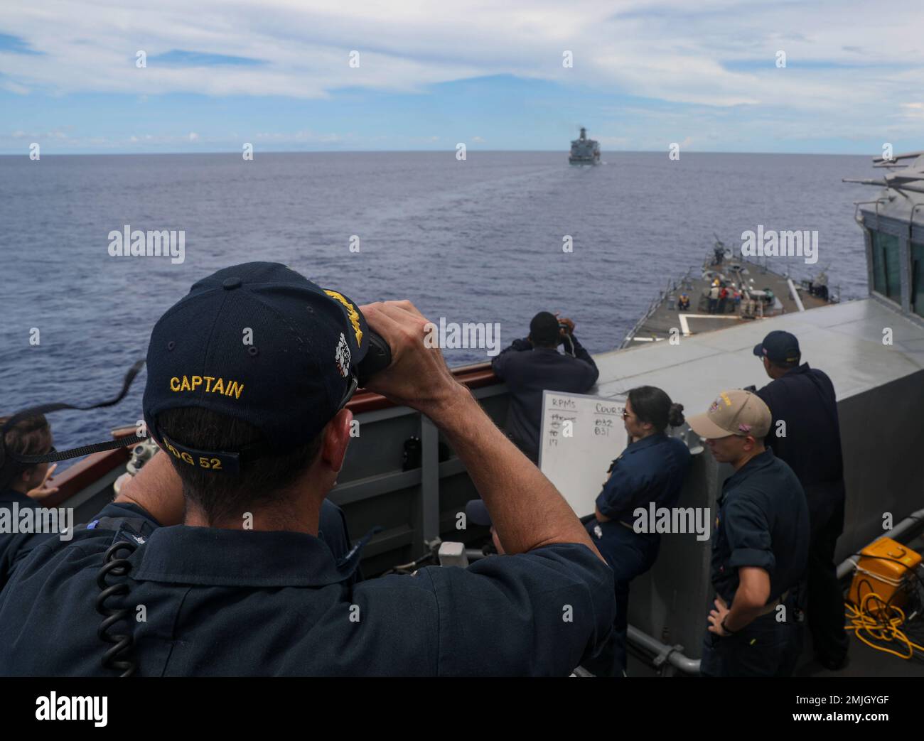 PHILIPPINE SEA (Aug. 29, 2022) – Cmdr. Grant Bryan, commanding officer ...