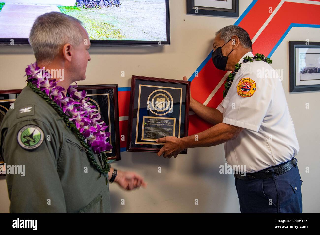 220829-N-ML137-1010 KEKAHA, HI (Aug. 29, 2022) Fire Chief Oric Kuapahi ...