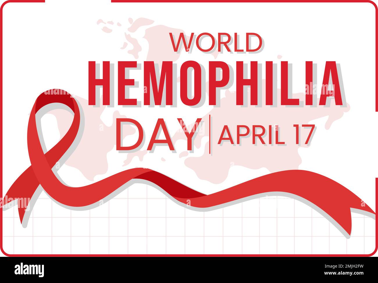 World Hemophilia Day on April 17 Illustration with Red Bleeding Blood ...
