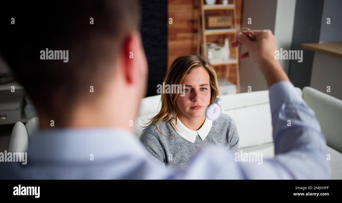 Psychology Hypnosis Using Pendulum. Hypnotic Treatment And Hypnotherapy ...