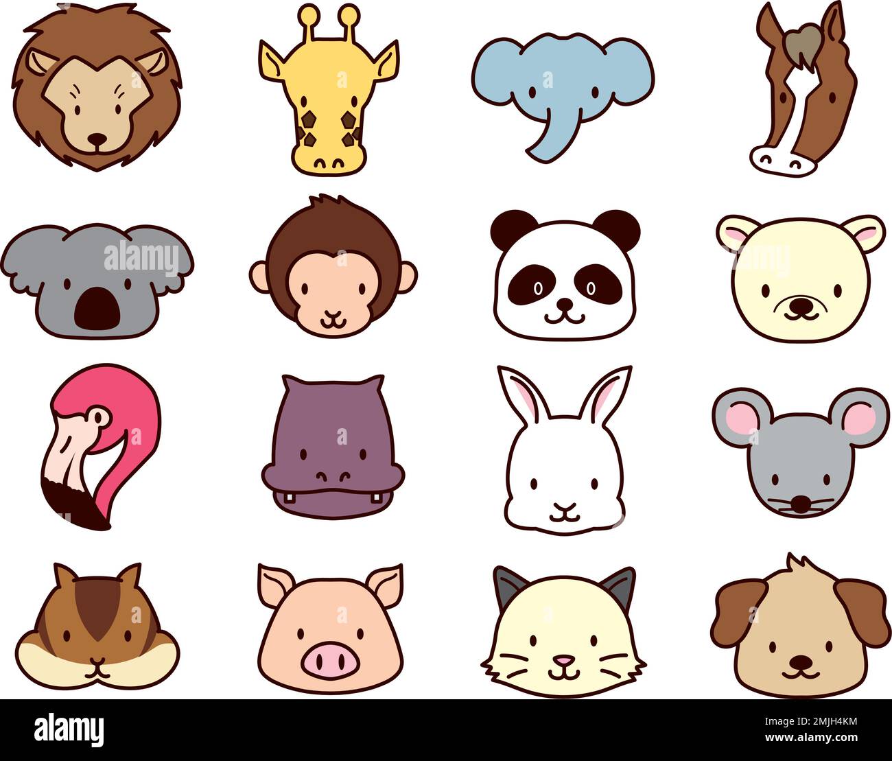 Elephant bear pig lion Cut Out Stock Images & Pictures - Alamy