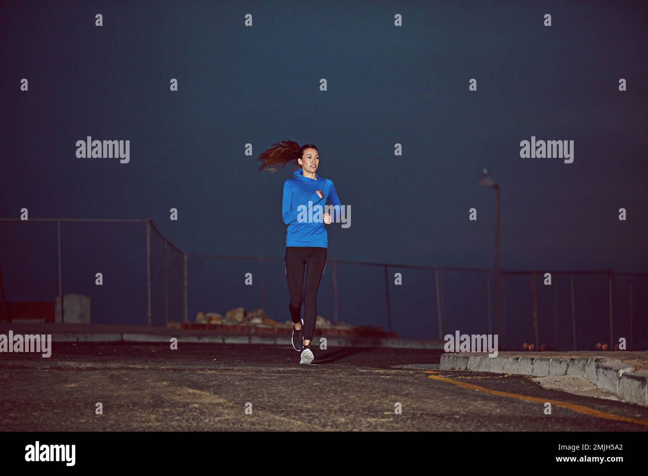The best training is the one you do today. a young woman out running at ...