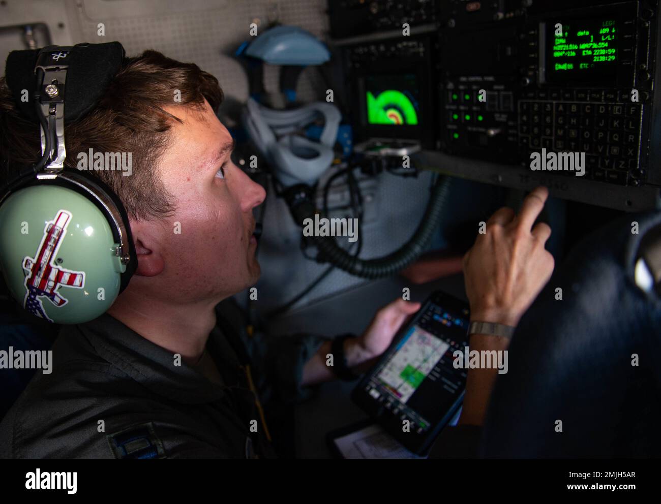 U.S. Air Force Capt. Hunter Weaver, 964th Airborne Air Control Squadron ...