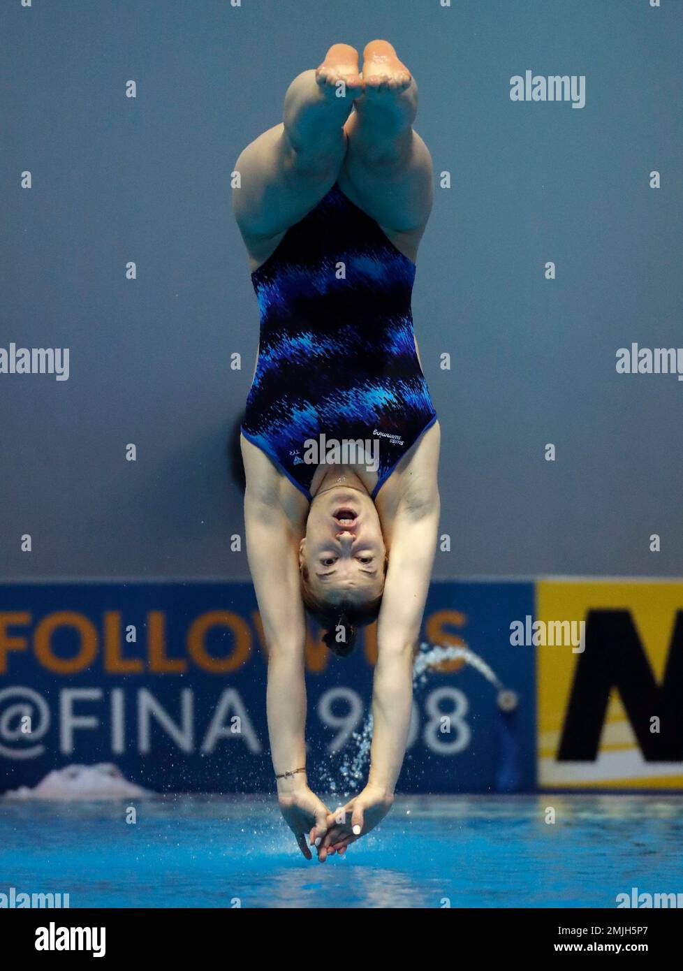 Switzerland's Michelle Heimberg performs her routine in the women's 3m ...