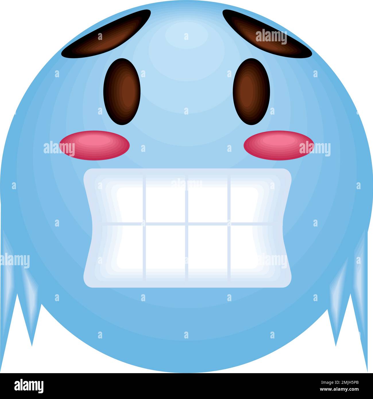 Emoji cold blue face Cut Out Stock Images & Pictures - Alamy