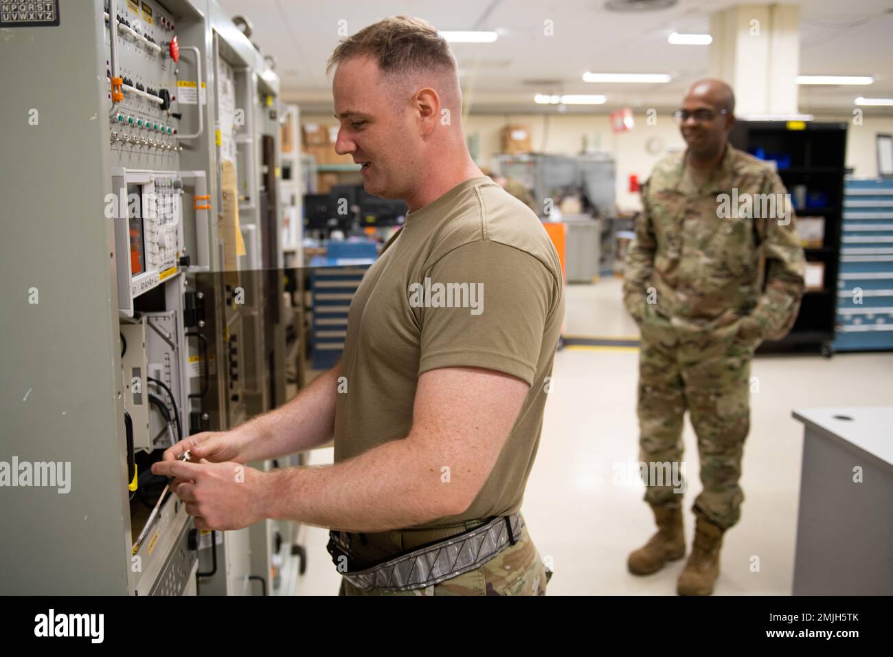 Senior Airman Joshua Colliluori, left, 18th Component Maintenance ...