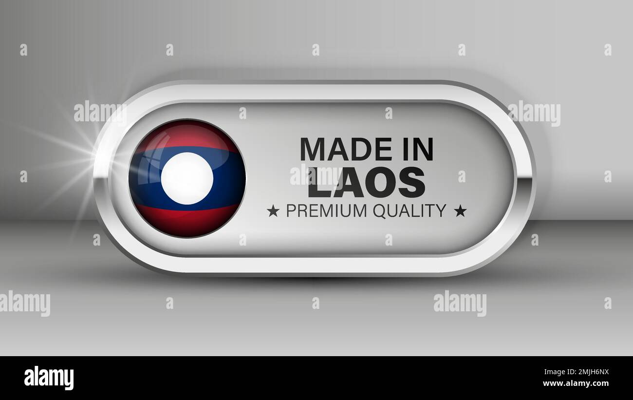 Made in laos sticker hi-res stock photography and images - Alamy
