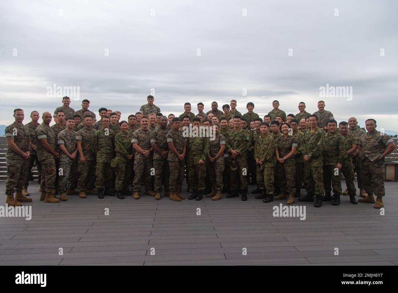 U.S. Marines with 3d Marine Division and soldiers with the Japan Ground ...