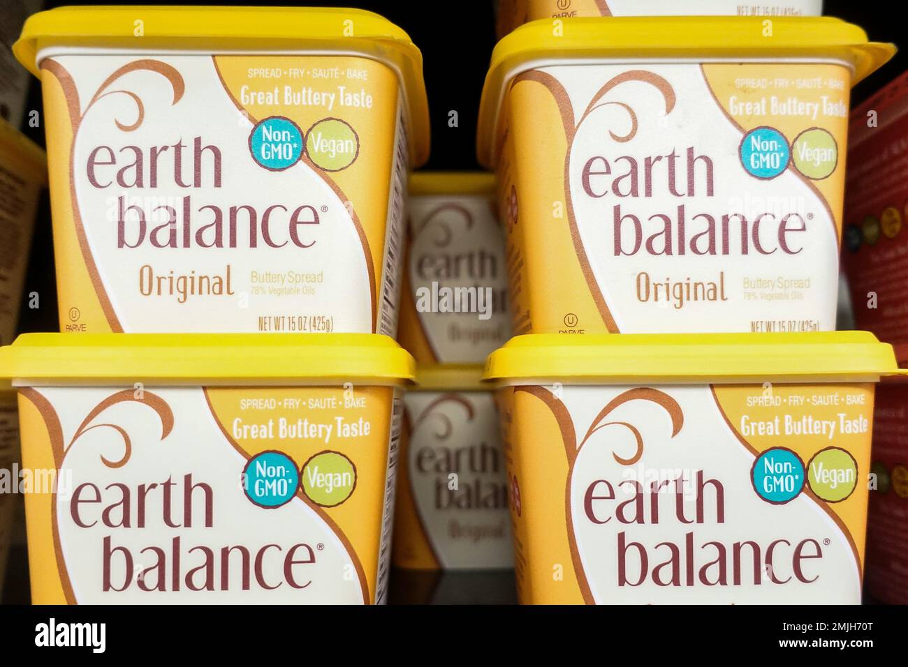 Spreadable products by earth balance, a Conagra brand, rests on a ...
