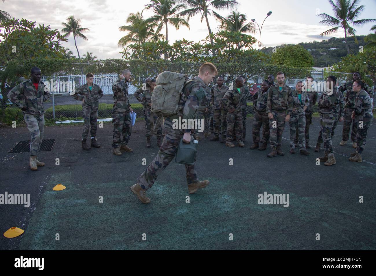 French Army Lt. Vincent Fernandes, platoon chief, Marine Infantry ...