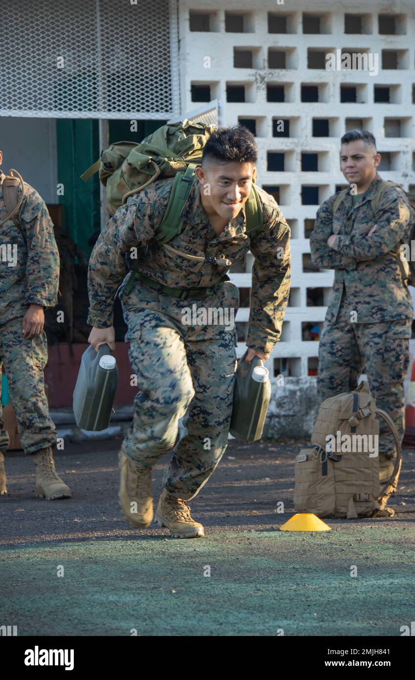 U.S. Marine Corps Capt. Daniel W. Chow, company commander, Headquarters Company, Headquarters ...