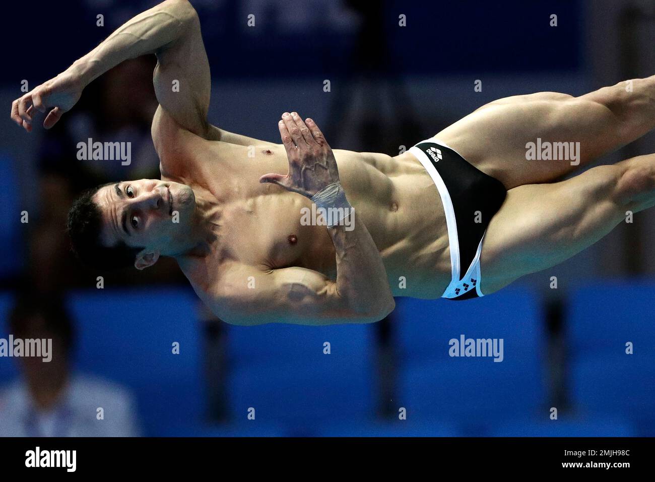 Rommel Pacheco Marrufo of Mexico competes in the semifinals of men's 3 ...