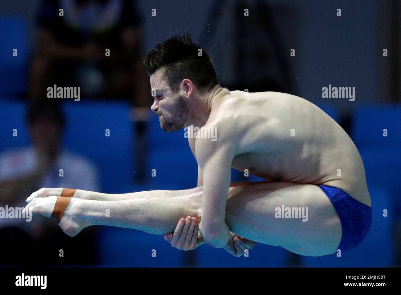 David Boudia of the United States competes in the semifinals of men's 3 ...