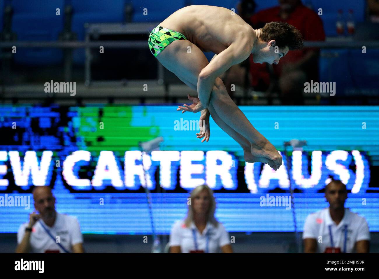 Matthew Carter of Australia competes in the semifinals of men's 3-meter ...