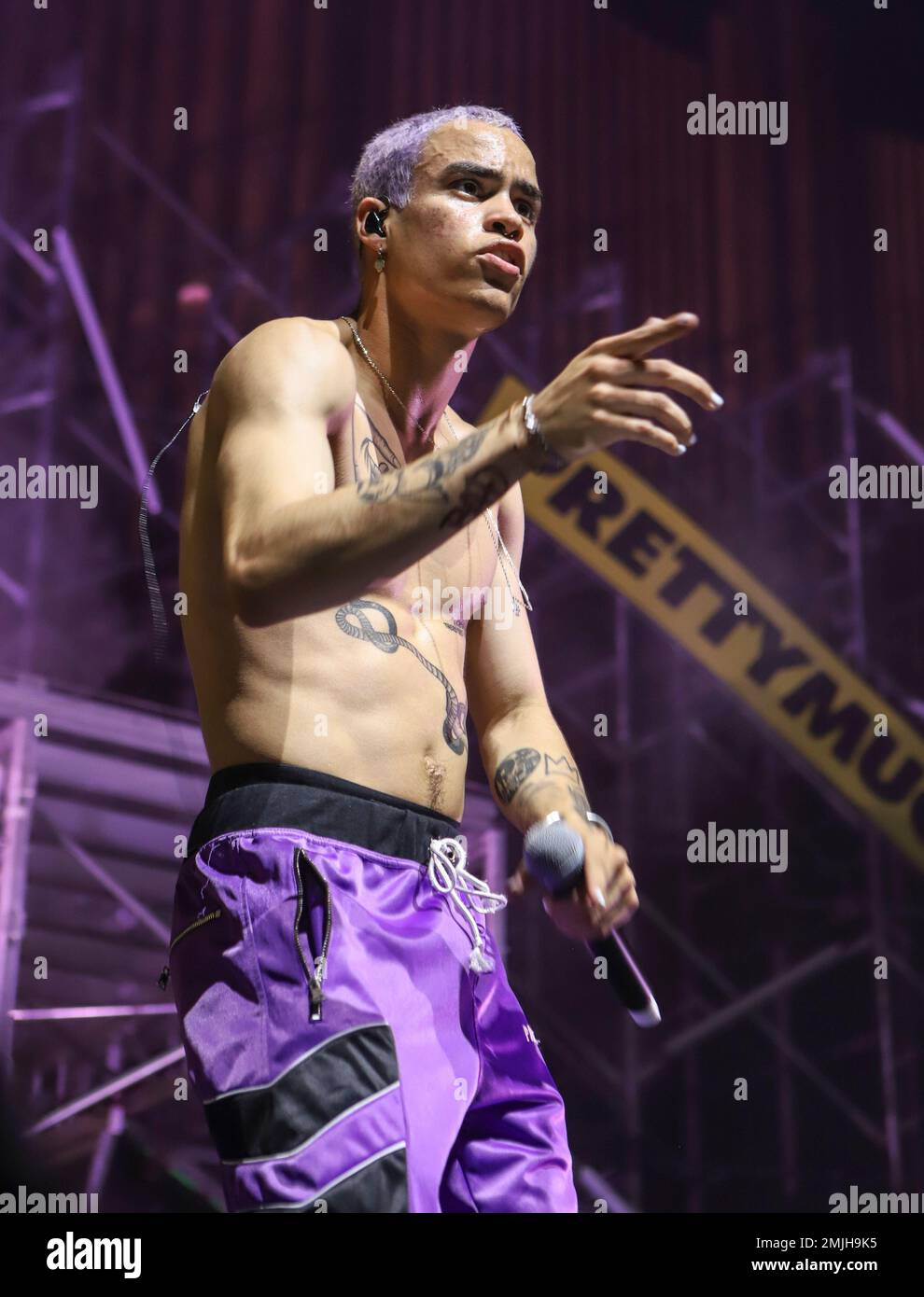 Edwin Honoret with PRETTYMUCH performs during the PRETTYMUCH: FOMO Tour ...
