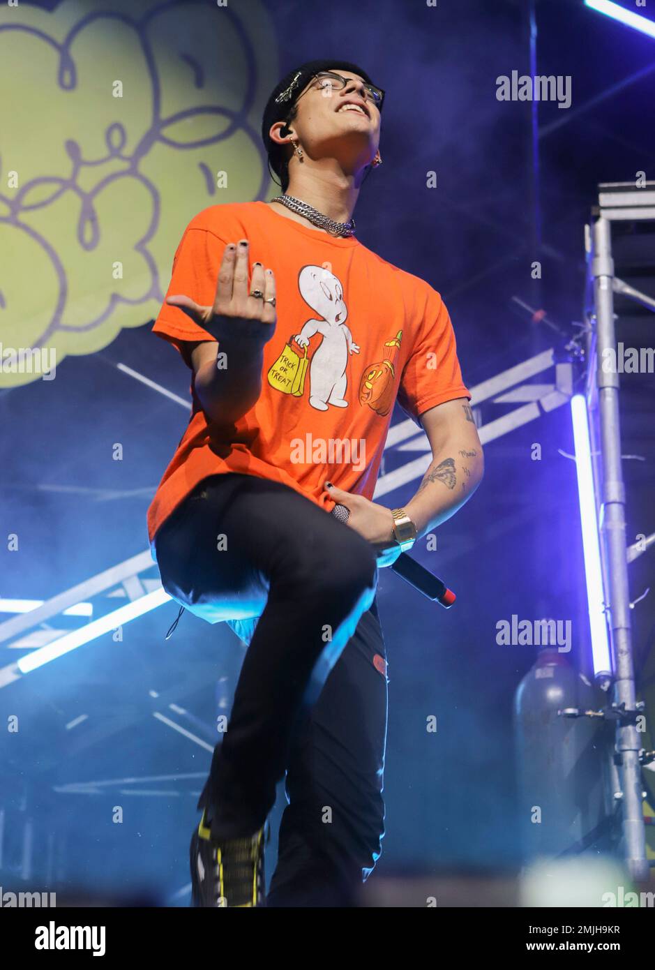 Brandon Arreaga with PRETTYMUCH performs during the PRETTYMUCH: FOMO ...