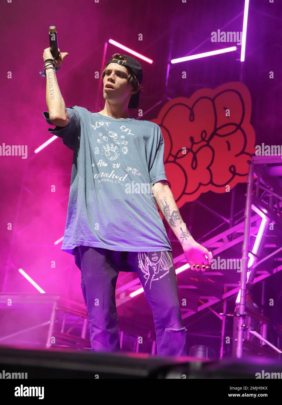 Austin Porter with PRETTYMUCH performs during the PRETTYMUCH: FOMO Tour ...
