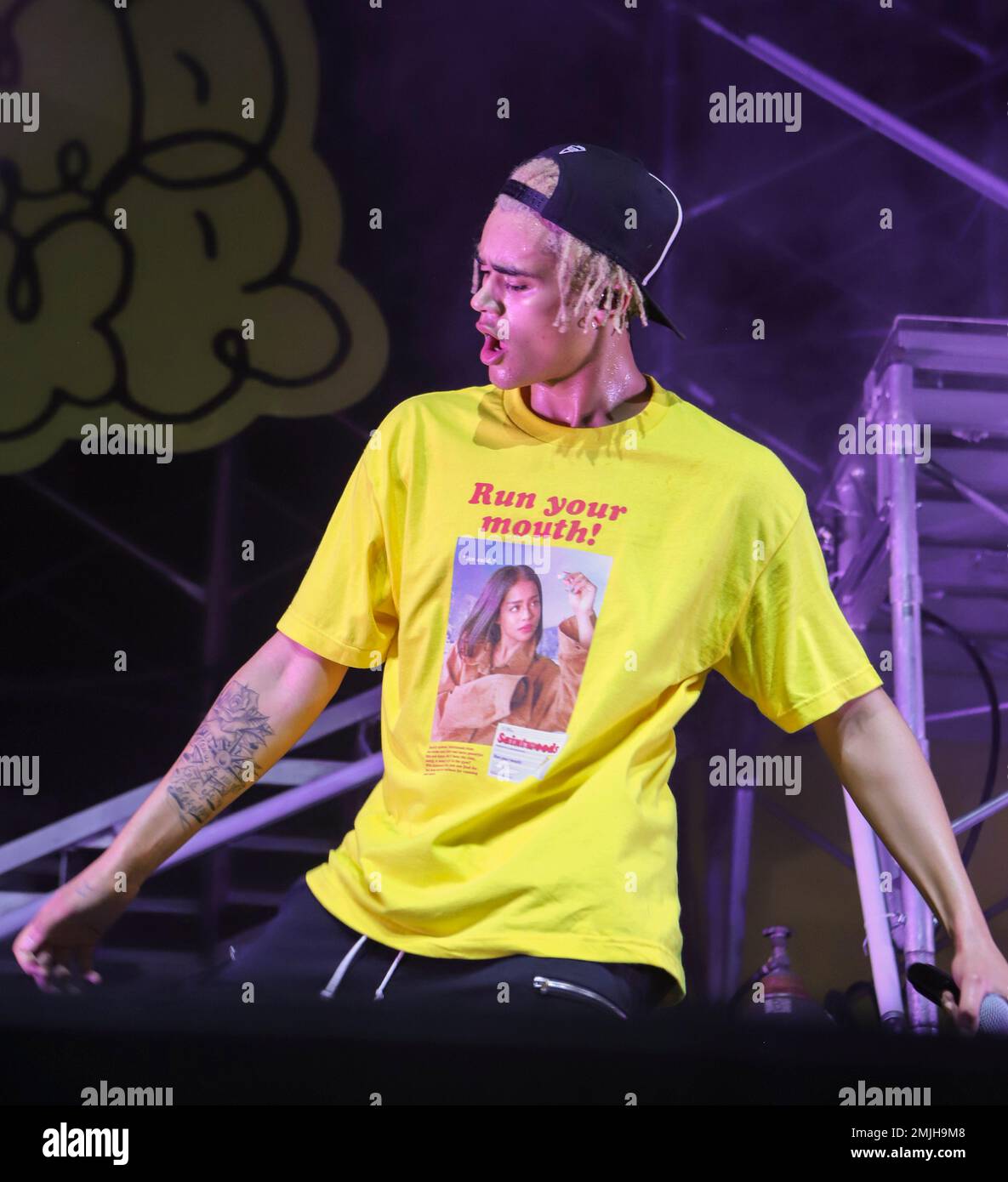 Zion Kuwonu with PRETTYMUCH performs during the PRETTYMUCH: FOMO Tour ...
