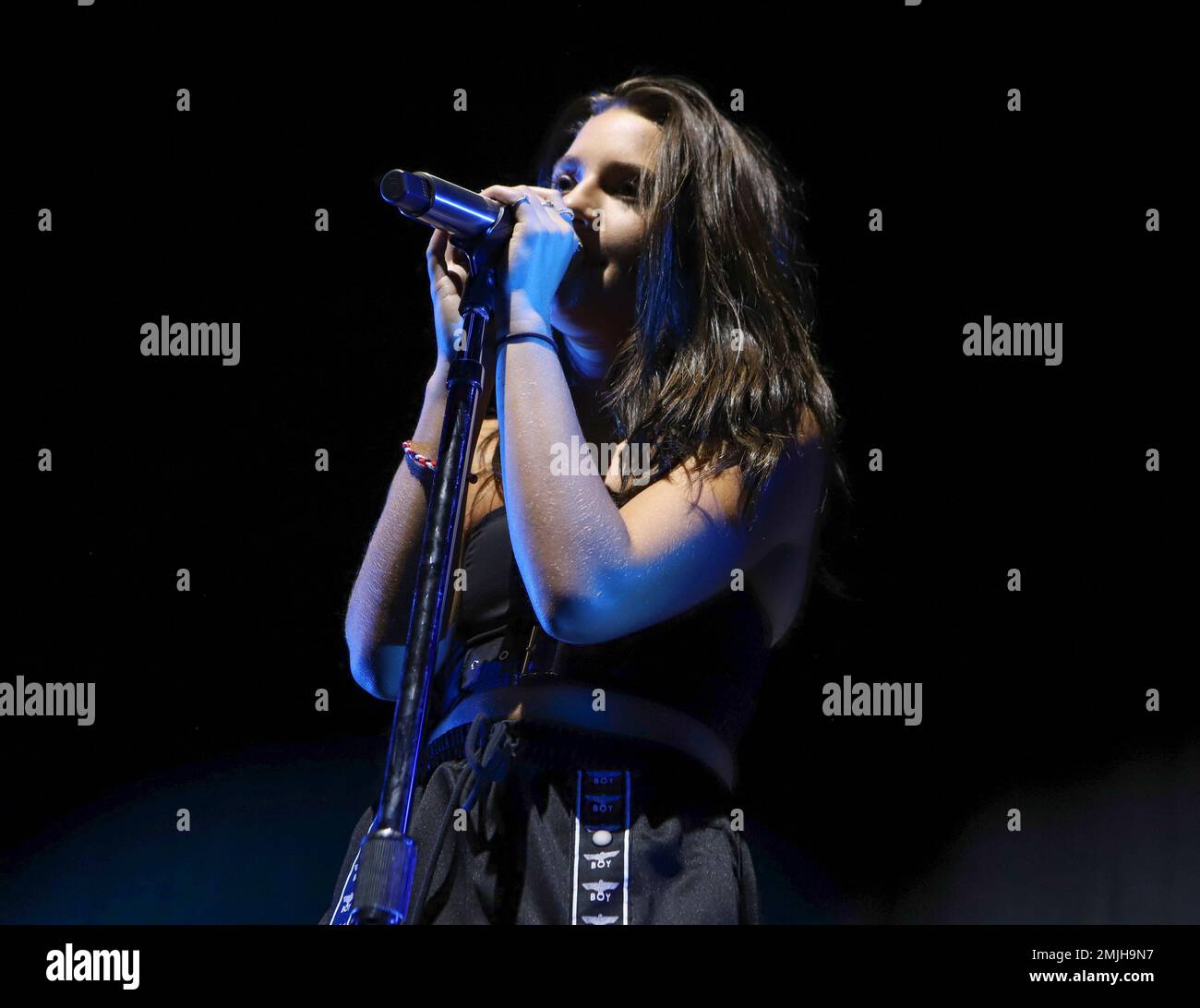 Kenzie performs during the PRETTYMUCH: FOMO Tour at the Tabernacle on ...